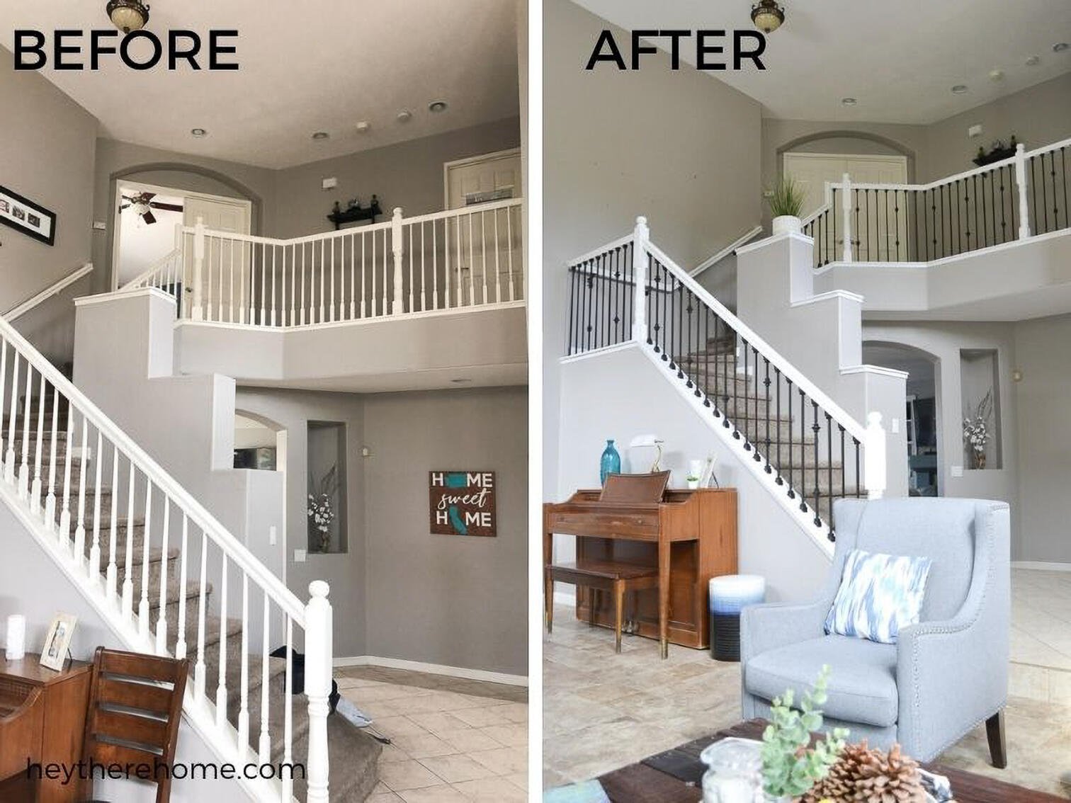 Before And After: How to Replace Wood Staircase Spindles