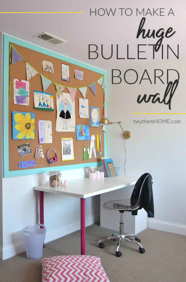 How To Make A Large Cork Board Wall - Step-by-Step Tutorial