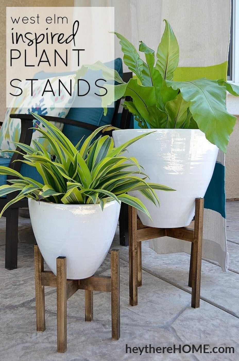 Easy DIY Wooden Plant Stand Tutorial - No Power Tools Needed