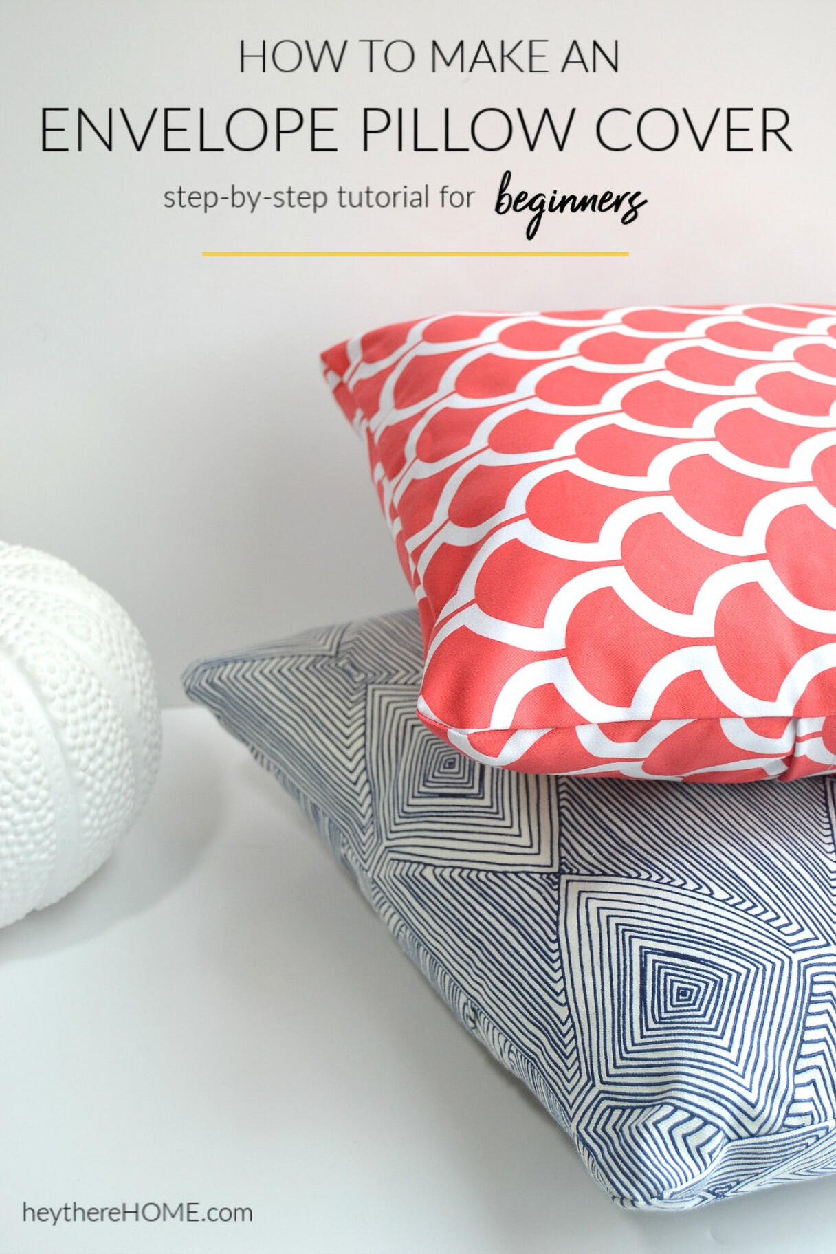 Step-by-Step Instructions For An Envelope Pillow Cover
