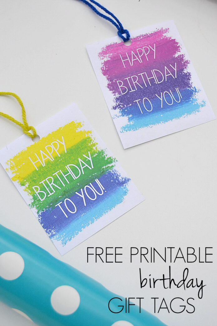 Free Printable Birthday Gift Tags