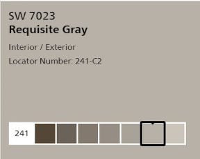 Sherwin Williams Requisite Gray: Paint Color Review