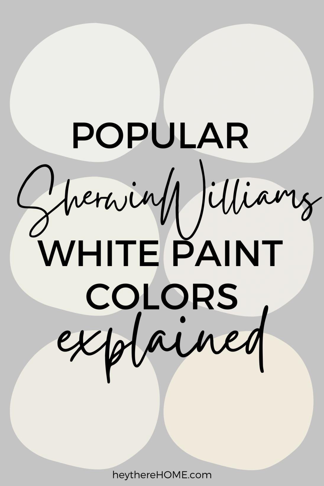 Popular Sherwin Williams White Paint Colors Explained