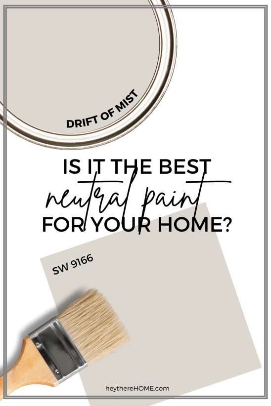 Easy Neutral Paint Choice: Drift of Mist Sherwin Williams
