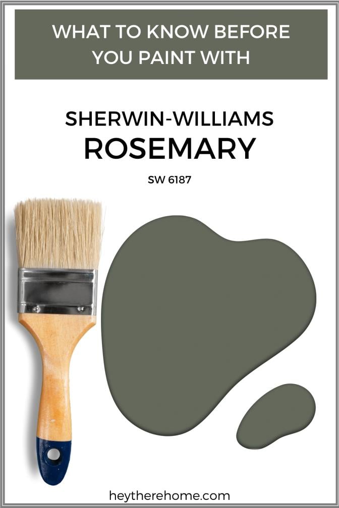 Sherwin Williams Rosemary - A Sophisticated Dark Green Paint Color
