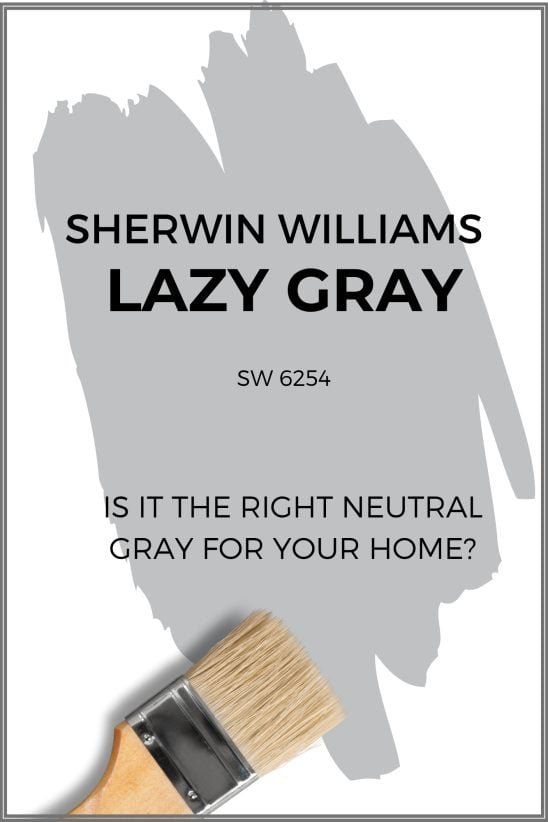Sherwin Williams Lazy Gray Paint Color Review (SW 6254)