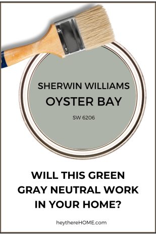 Sherwin Williams Oyster Bay - A Neutral Green Gray Paint Color
