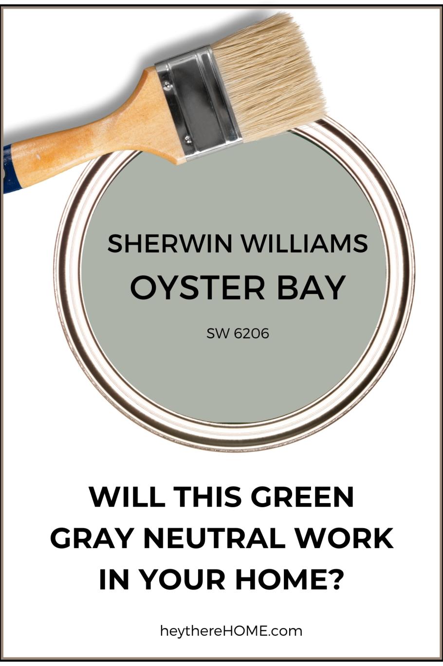 Sherwin Williams Oyster Bay - A Neutral Green Gray Paint Color