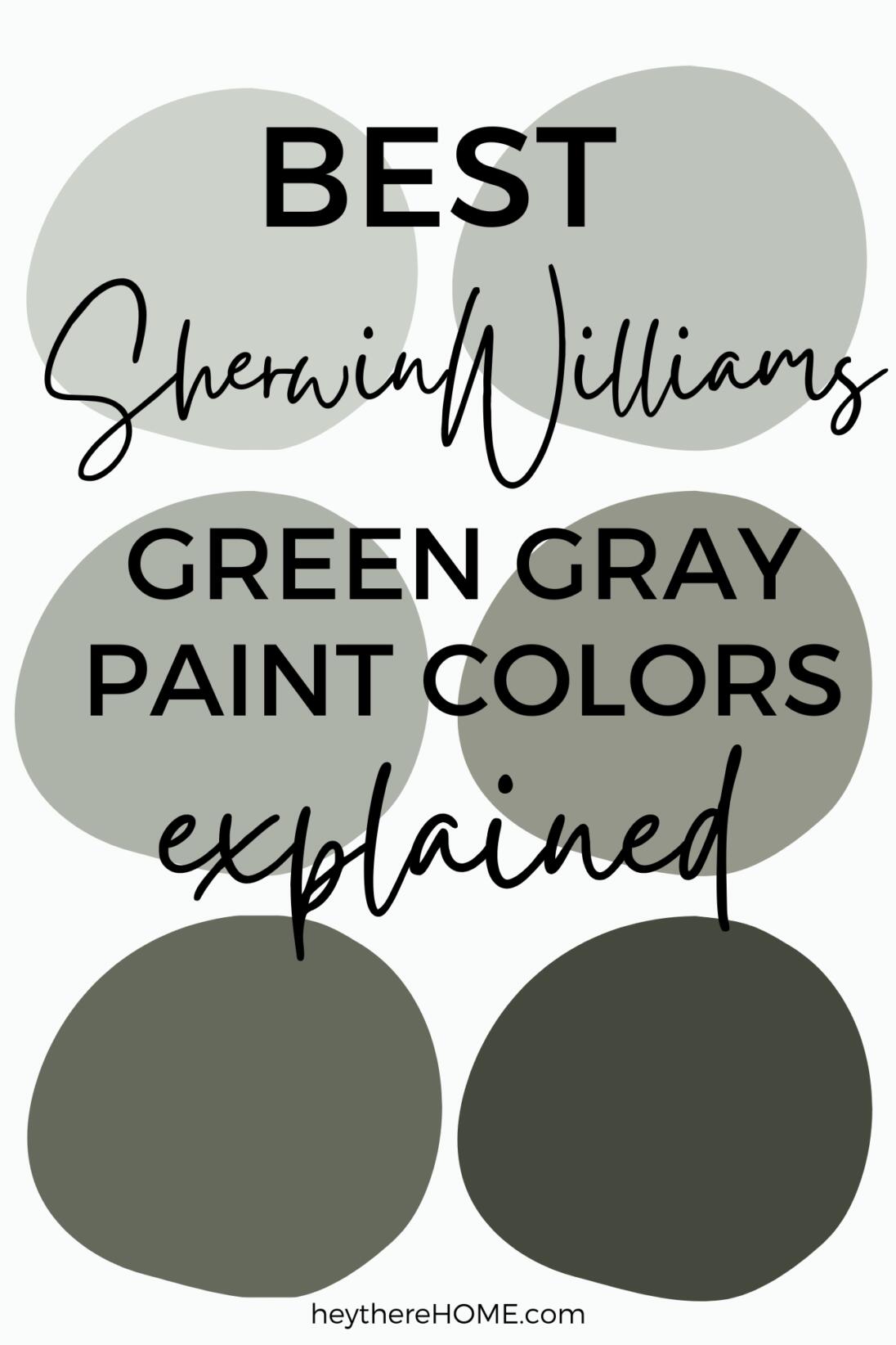 6 Of The Best Gray Green Paint Colors For Your Home